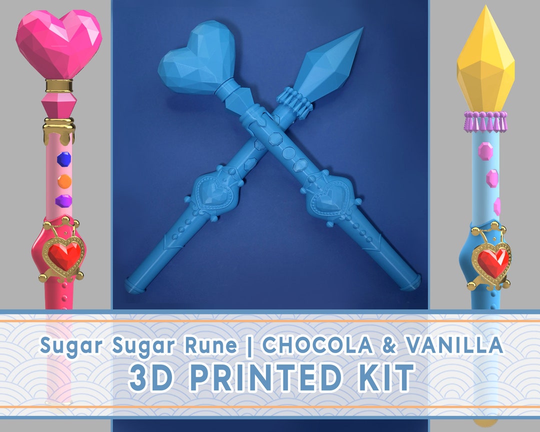 SUGAR SUGAR RUNE Cosplay Kit | Raw Printed Magical Girl Wand for ...