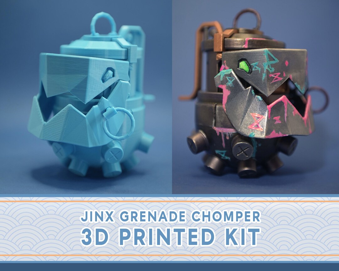 JINX Cosplay Kit | Raw Printed Chomper for Arcane League of Legends - Etsy