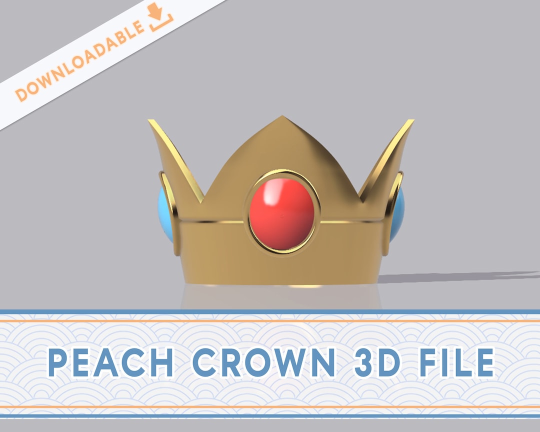 Cosplay Accessory - Princess Peach Crown 3D File - Etsy