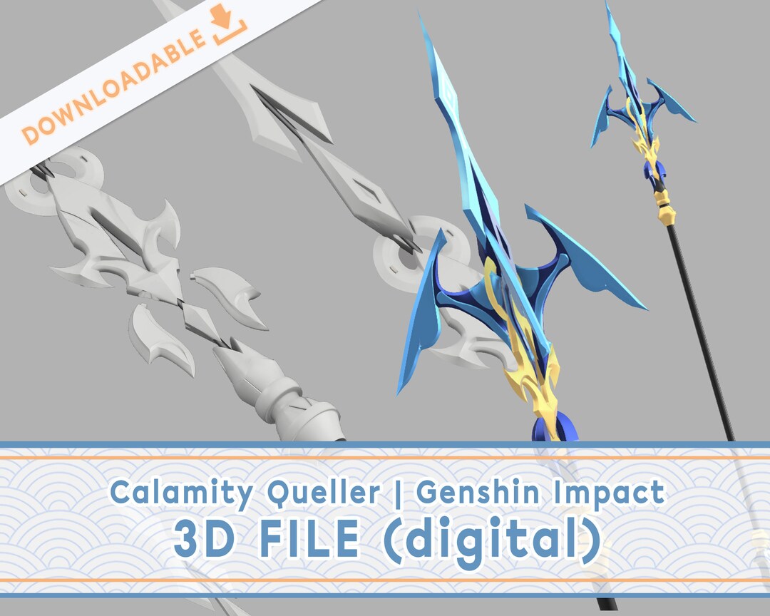 Genshin Impact Calamity Queller 3D Model File - Etsy Australia
