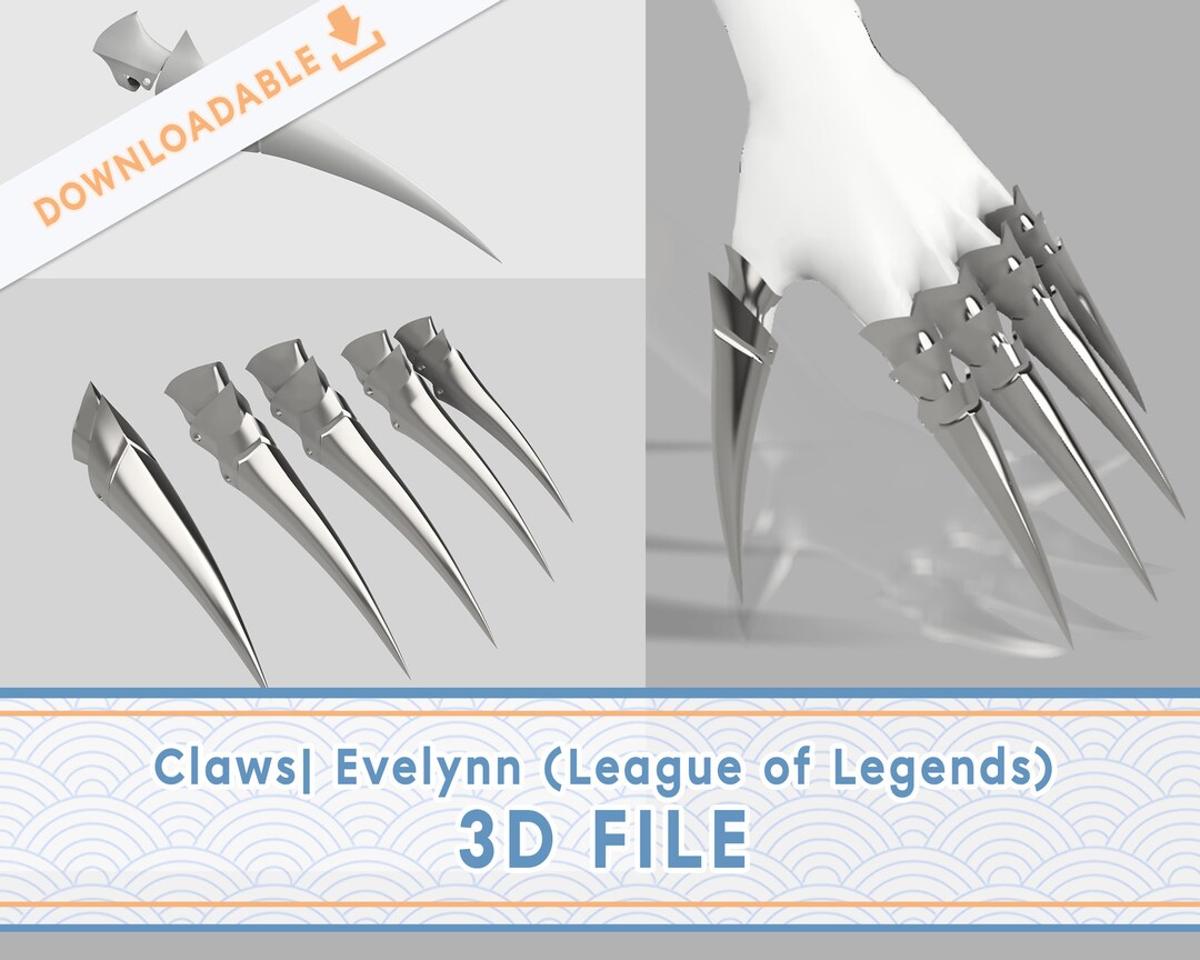 K/DA - Evelynn Claws | 3D File - Etsy
