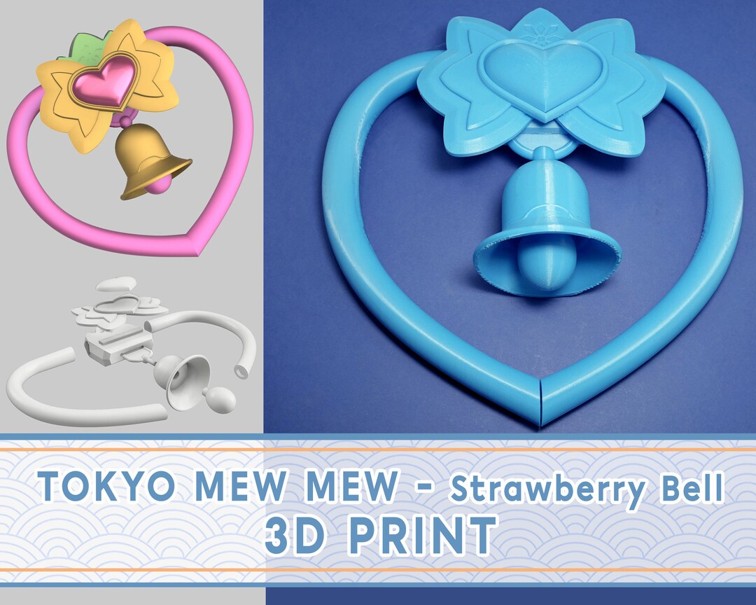 STRAWBERRY BELL Tokyo Mew Mew | 3D Print - Etsy