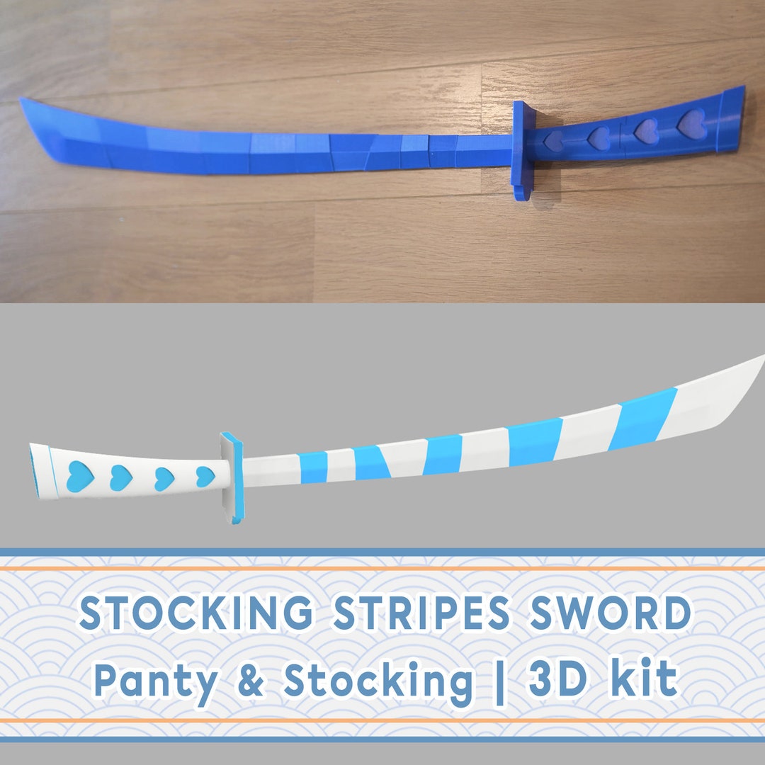 STRIPES STOCKING SWORD | 3D Printed Kit - Etsy