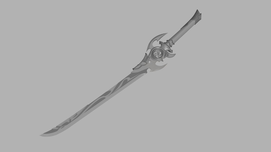 Genshin Impact Mistsplitter Reforged 3D Model File - Etsy