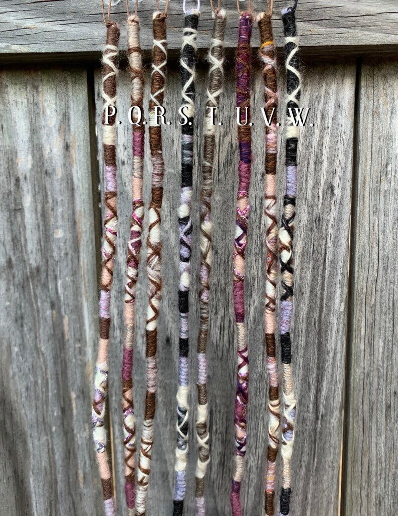 Hair Wrap Extensions Yarn Braid in Clip in festival Hair - Etsy