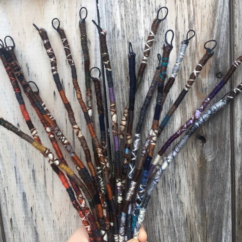 Hair Wrap Extensions Yarn Braid in Clip in festival Hair - Etsy