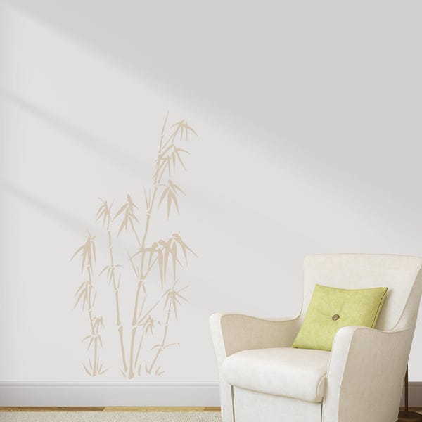 Bamboo Wall Decal - Etsy