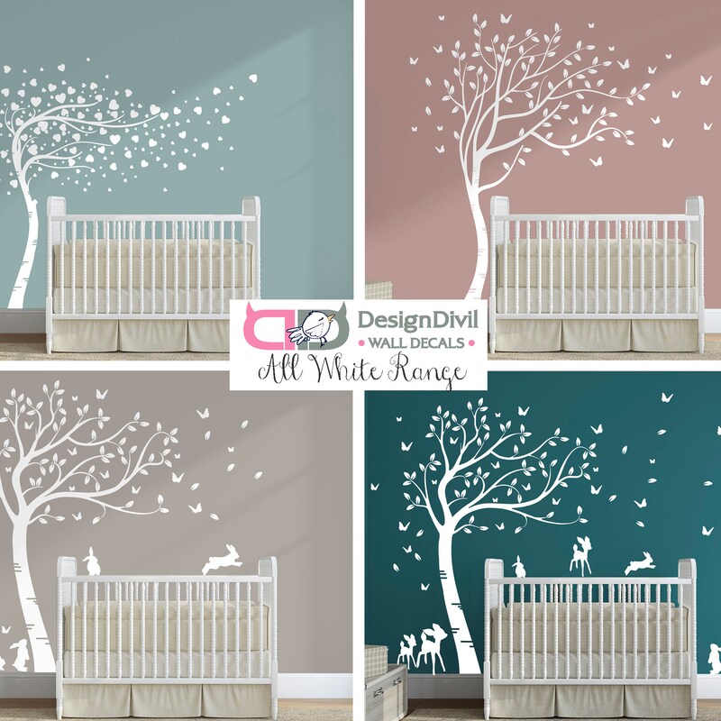 White Tree Decals - Etsy
