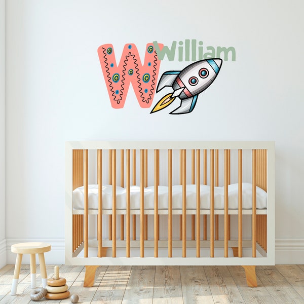Rocket Wall Decal - Etsy UK