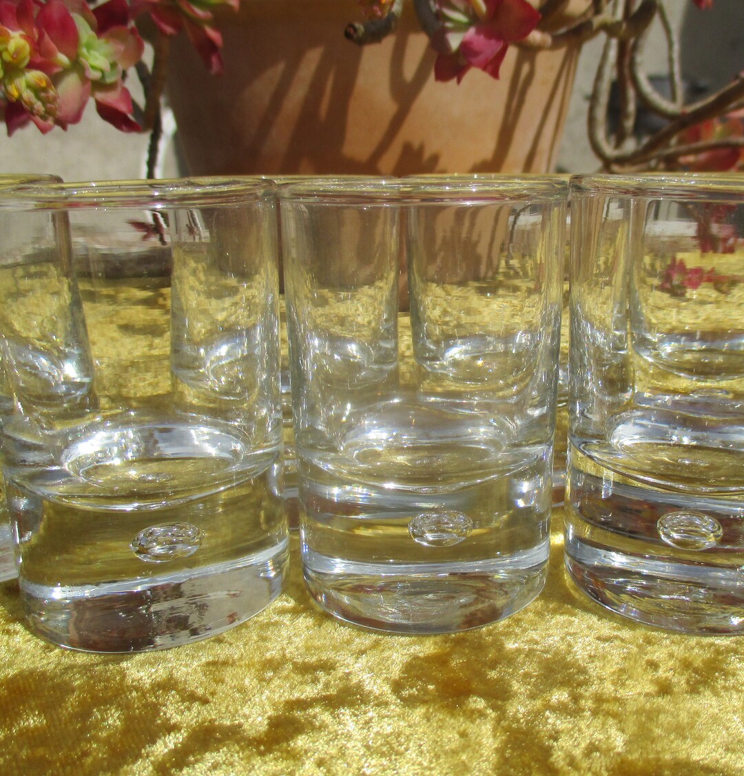70s Liqueur Glasses, Droplet Bubble Shot or Cordial Glass, MCM ...