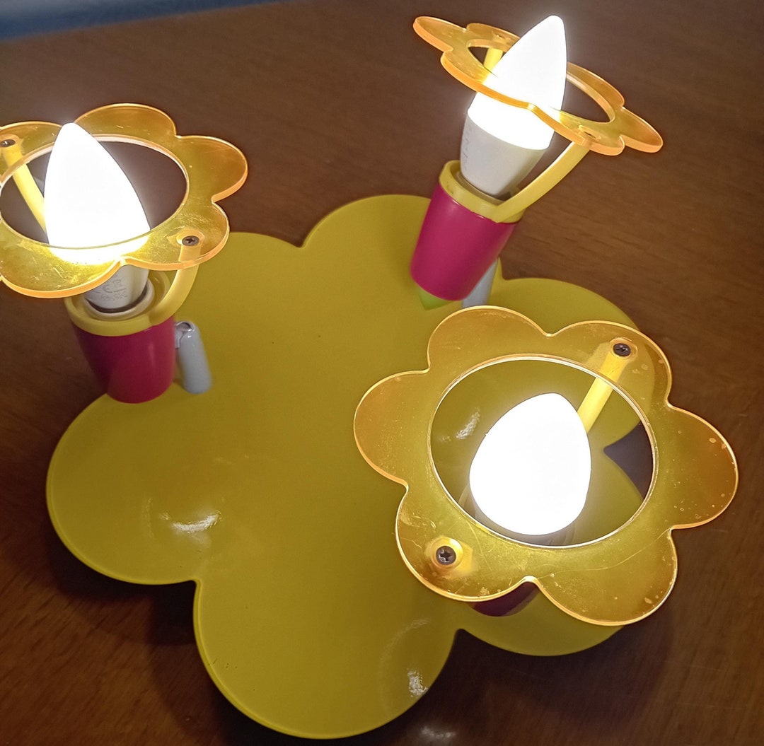 Y2K Ceiling Light, Bright Floral Adjustable Swivel Women Girl Childrens ...