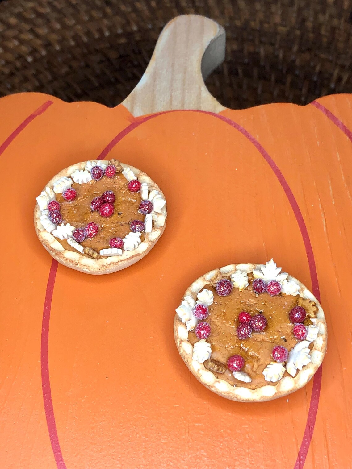 1:6 Pumpkin Pie Miniature Fall Baked Goods for 8-12” Dolls. Pumpkin ...