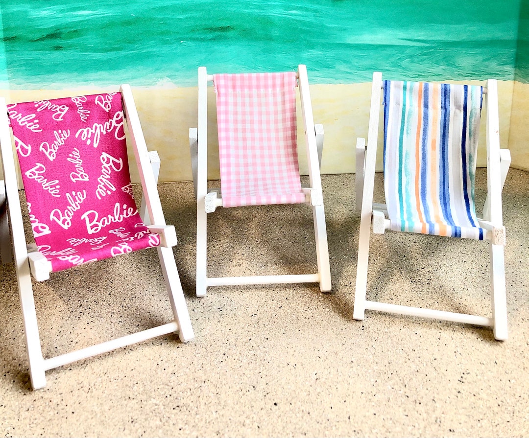 1:6 Scale Beach Sling Chairs Made for 8 - 11.5” Dolls - Etsy