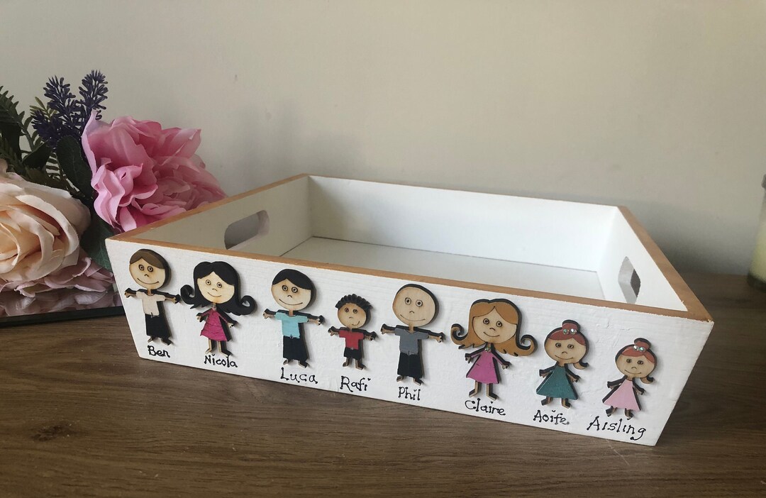 Personalised Bread Serving Tray| Wooden Family Bread/cracker Serving ...