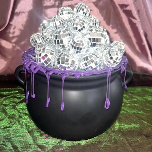 Spooky Disco Ball Witches Halloween Groovy Cauldron - Etsy