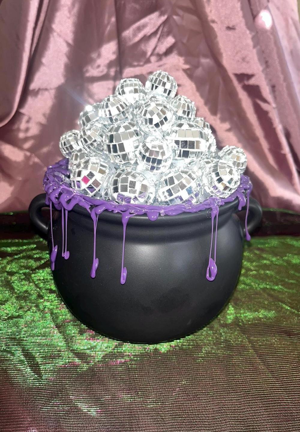 Spooky Disco Ball Witches Halloween Groovy Cauldron - Etsy