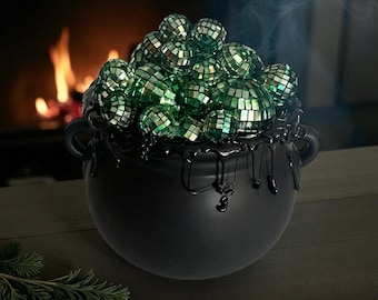 Spooky Disco Ball Witches Halloween Groovy Cauldron - Etsy