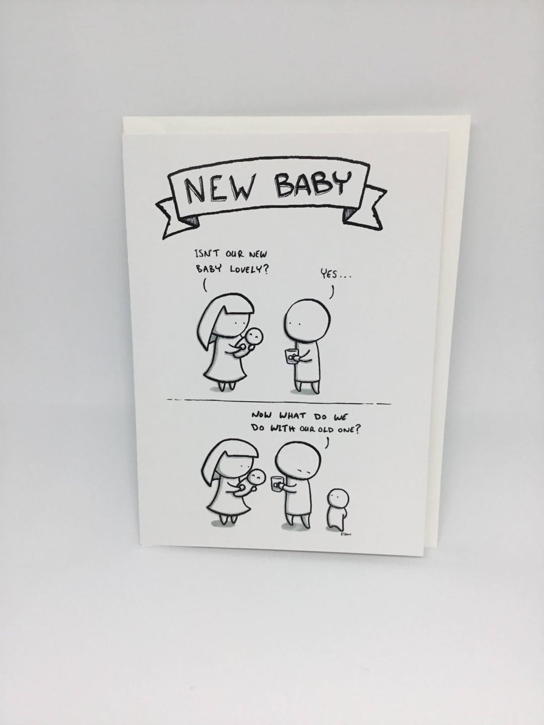 New Baby Card Second Child - Etsy Ireland