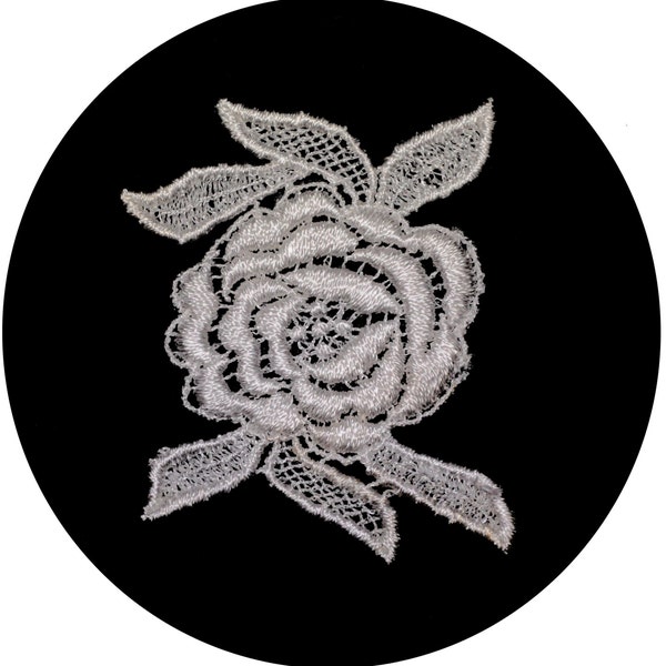 Rose Lace Applique - Etsy