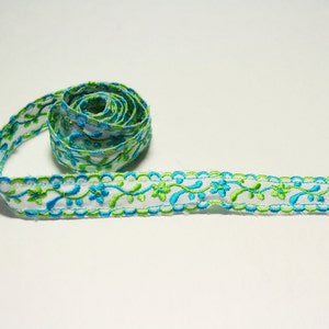 5/8 Inches Wide Multi-color Embroidered Cotton Lace Trim Sold - Etsy