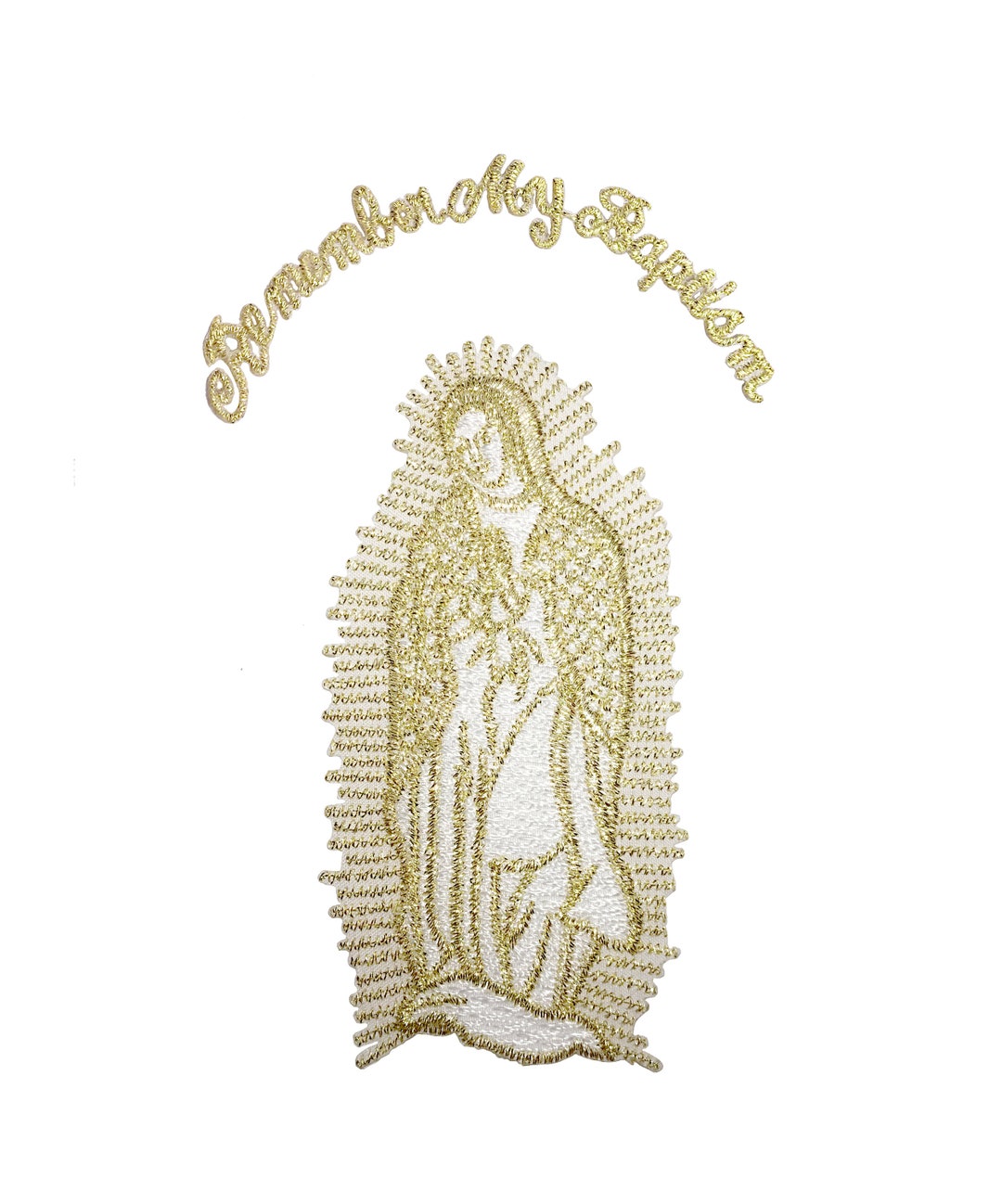 2 Pieces Silver/gold Virgin Mary Rome Pope Iron on Patch for Baptism ...