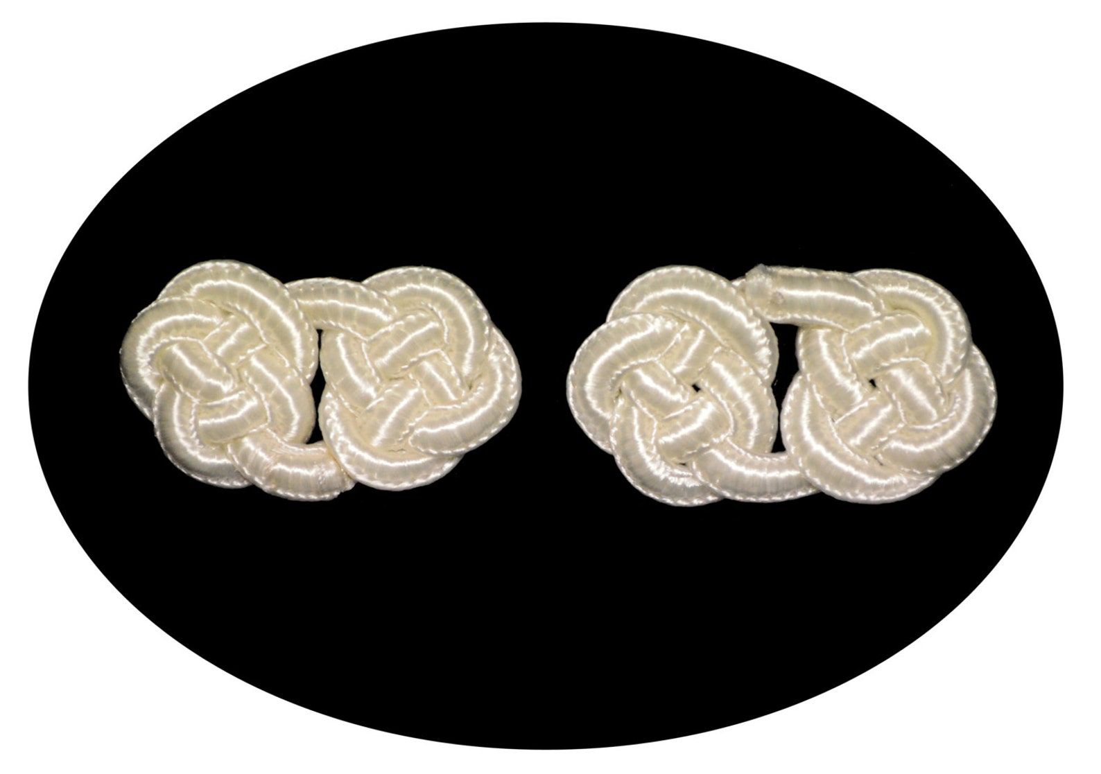 3 Pieces a Unit Black Ivory or White Braided Chinese Frog - Etsy