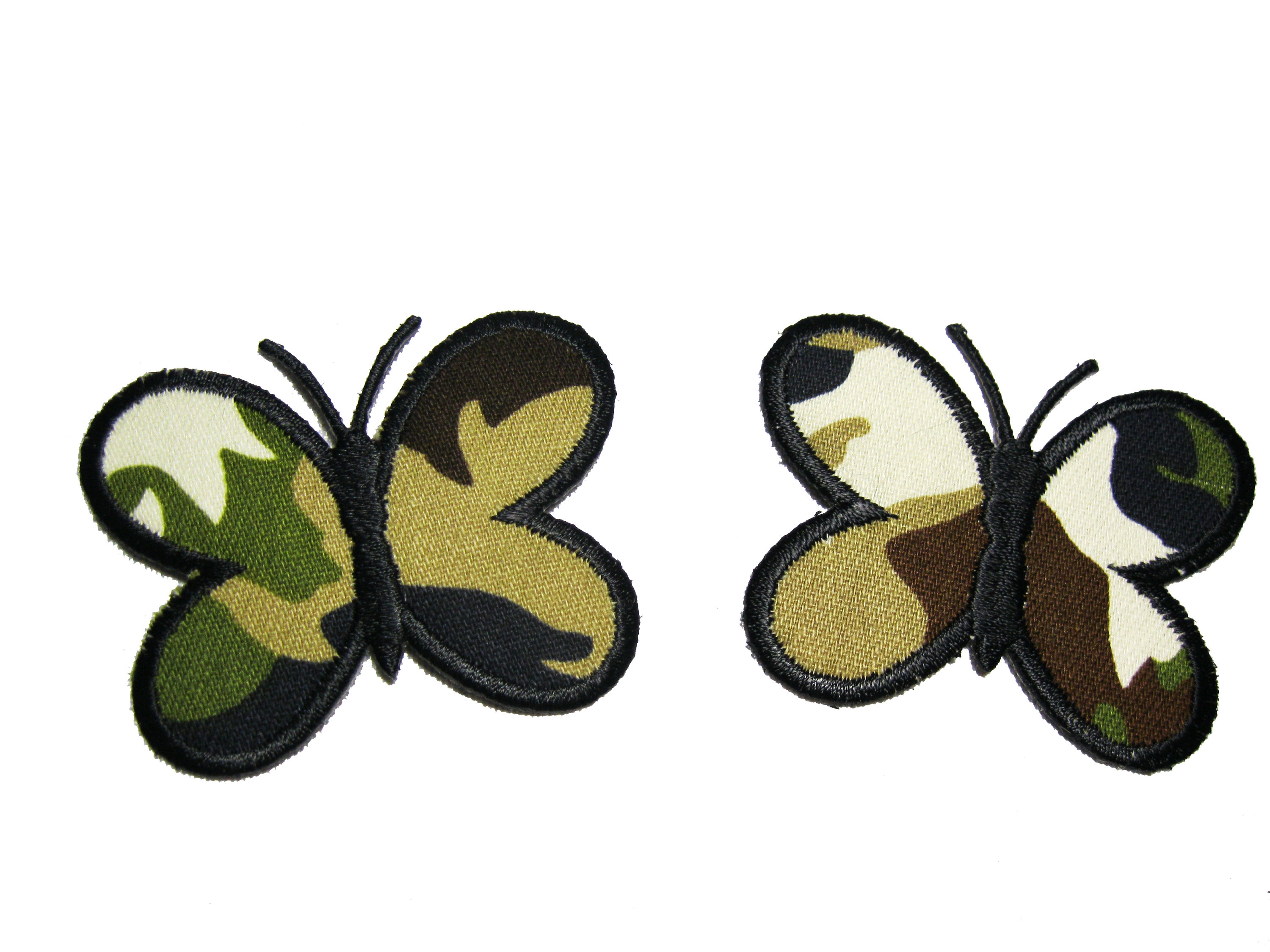 2.5x2 Camouflage Military Butterfly Iron On | Etsy