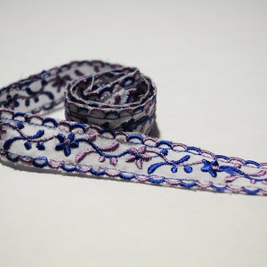 5/8 Inches Wide Multi-color Embroidered Cotton Lace Trim Sold - Etsy