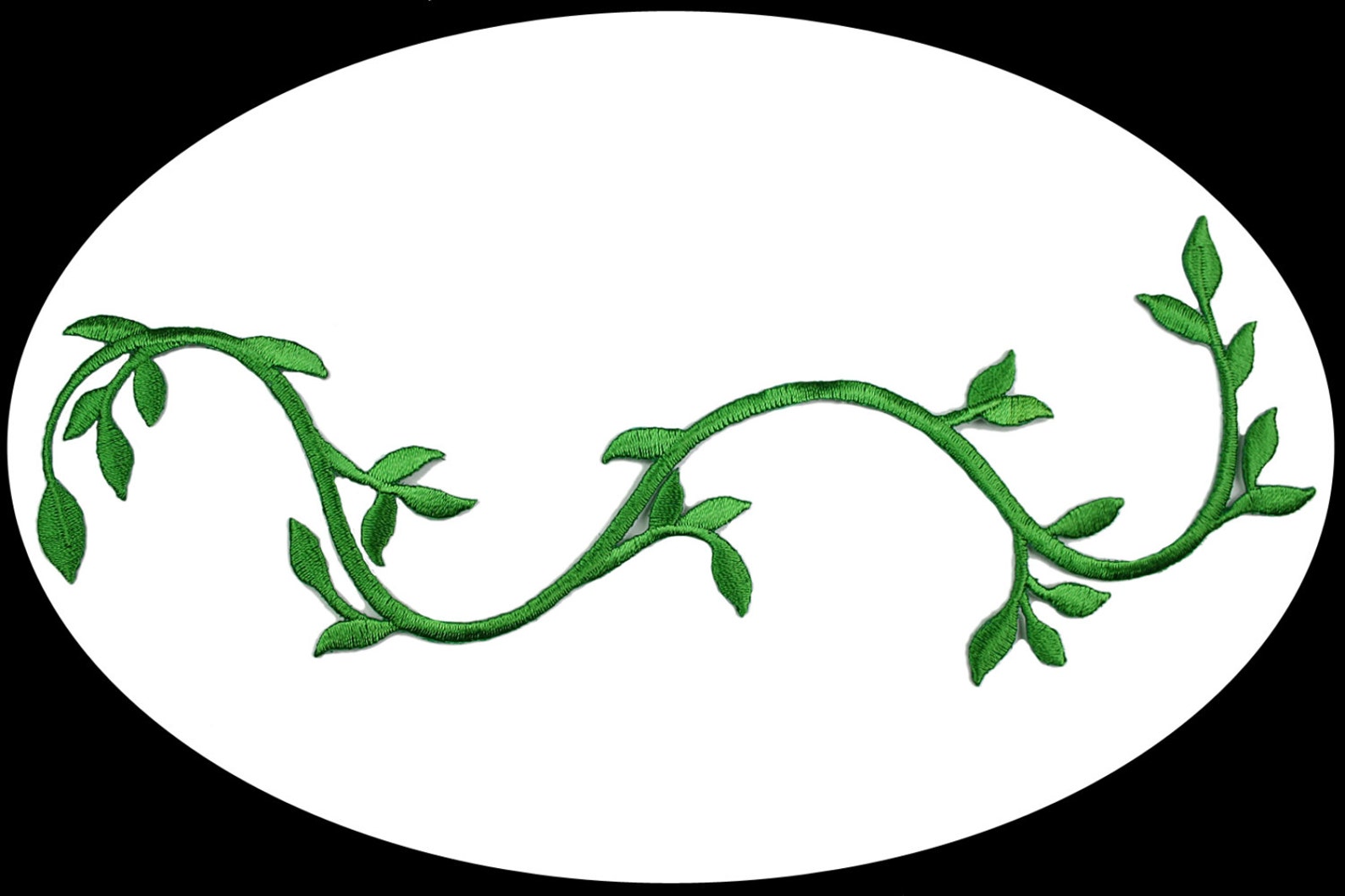 Green Embroidered Plant Stem Vine Patch Iron on Applique DIY - Etsy