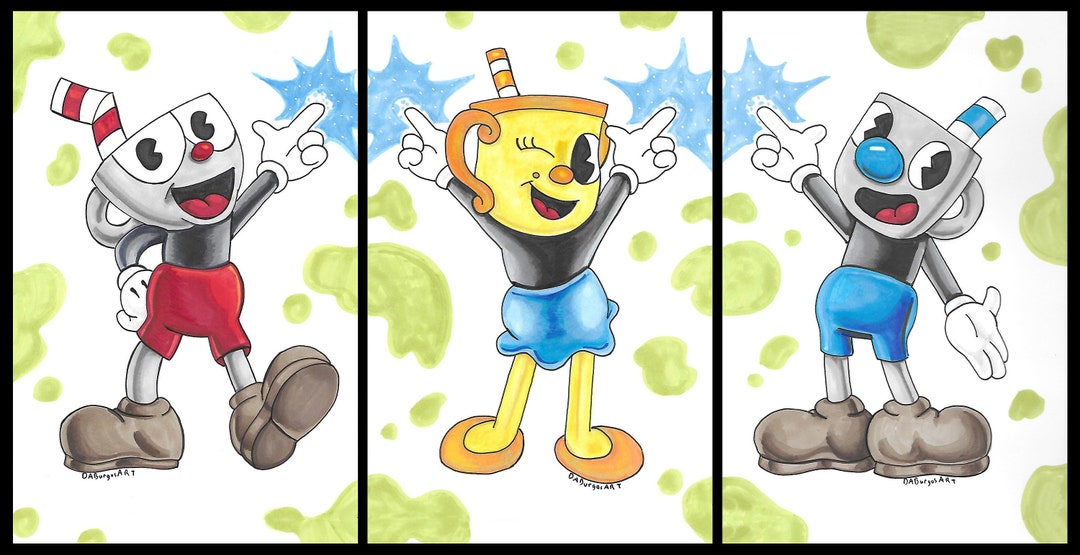 Cuphead Trio (4 of 4) - Etsy