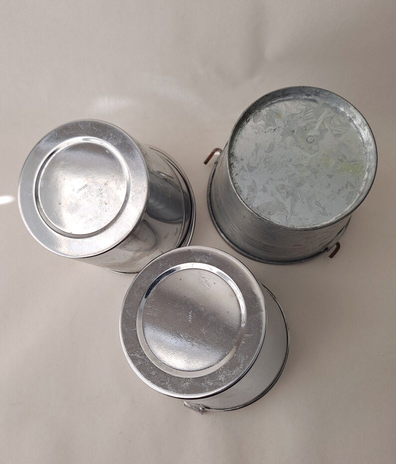 Vintage Aluminum Small Pails With Handles - Etsy