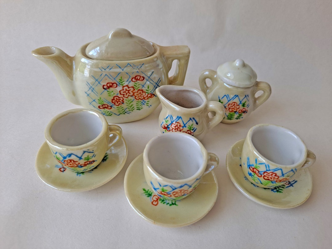 11 Piece Japan Miniature China Tea Set – Made in Occupied Japan - Etsy