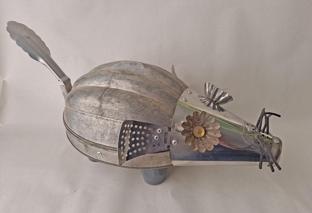 Adorable Anteater Robot Made From Assorted Vintage Metal Parts - Etsy