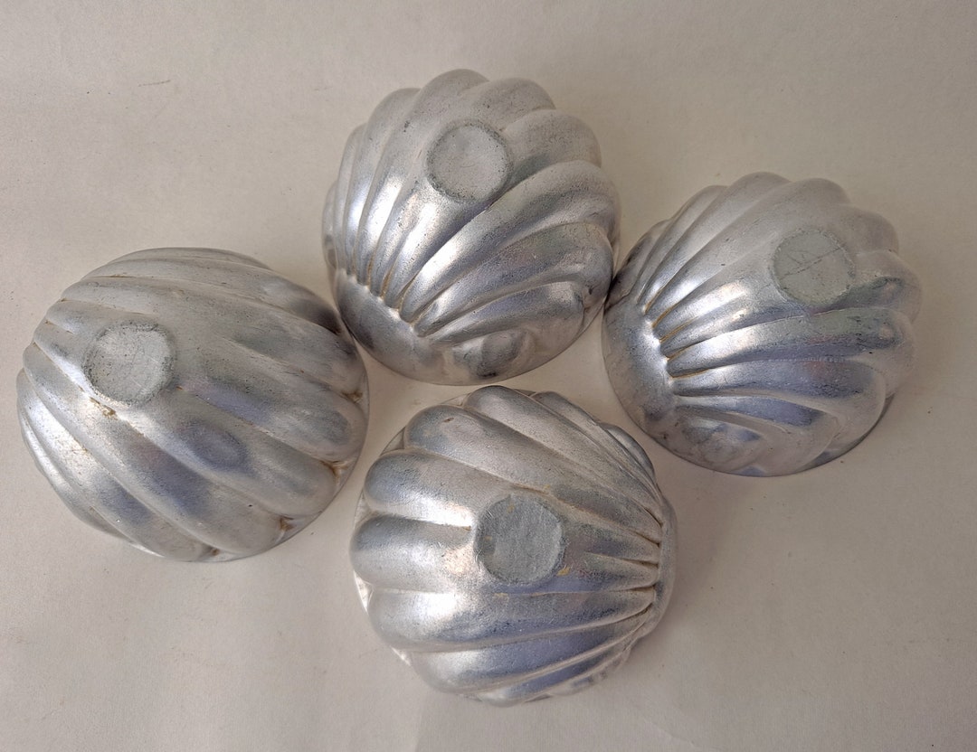 Vintage Aluminum SEA SHELL Fluted Gelatin Molds - Etsy