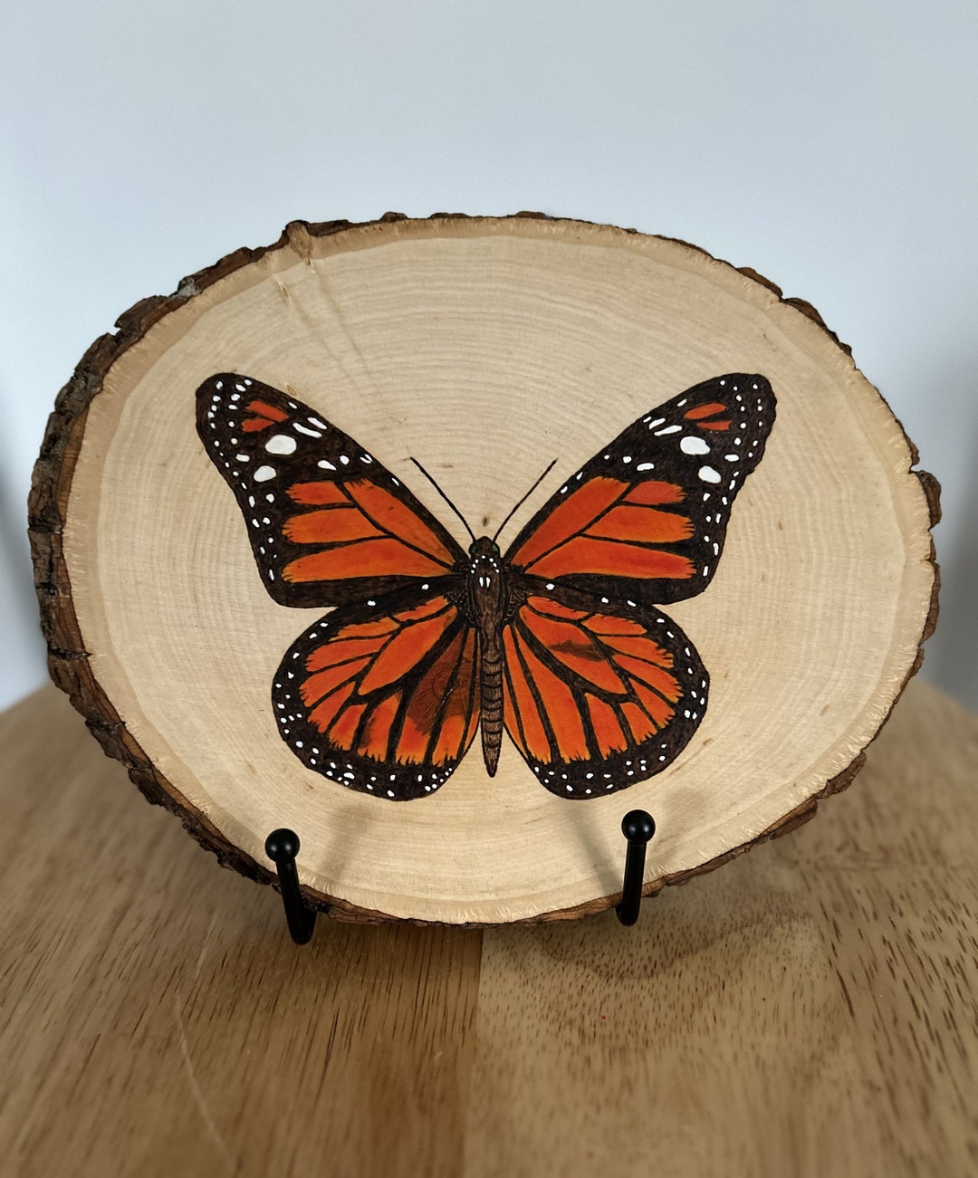 Monarch Butterfly Wood Burning Painting/monarch Butterfly Wood Burning ...