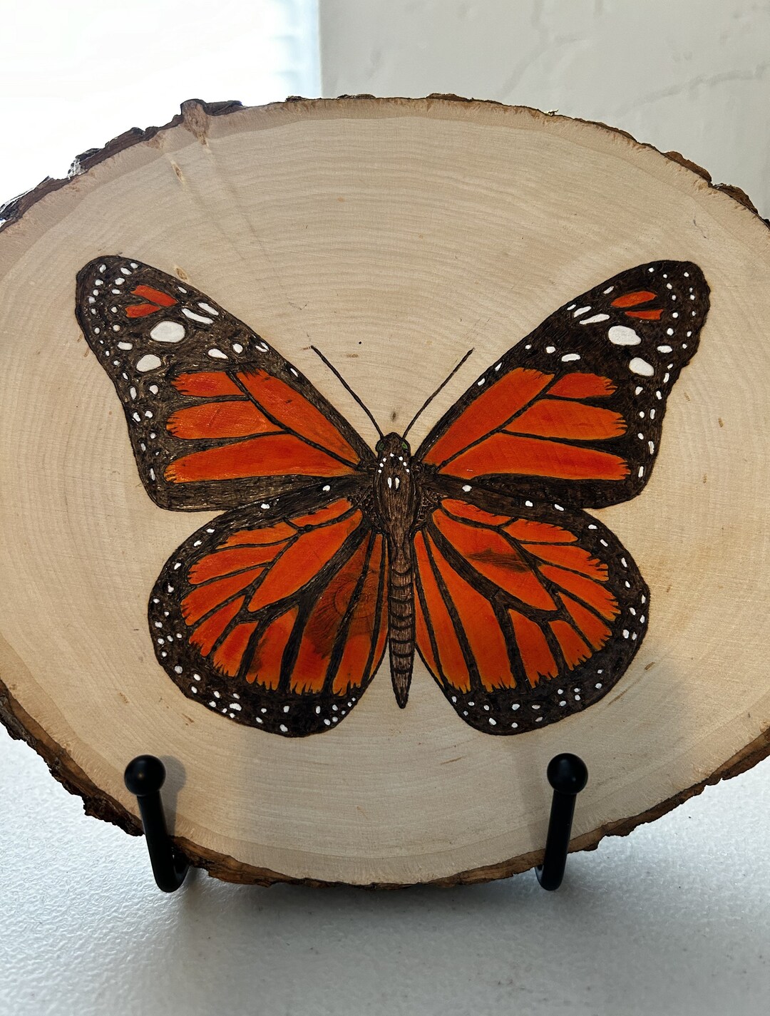 Monarch Butterfly Wood Burning Painting/monarch Butterfly Wood Burning ...