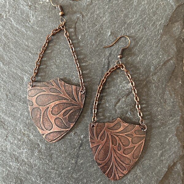 Shield Earrings - Etsy