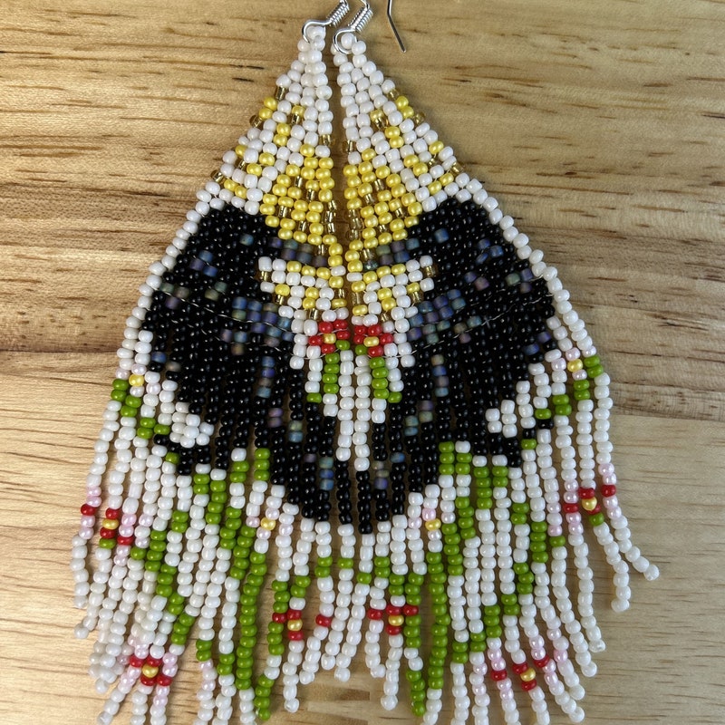 Beaded Earrings Native - Etsy