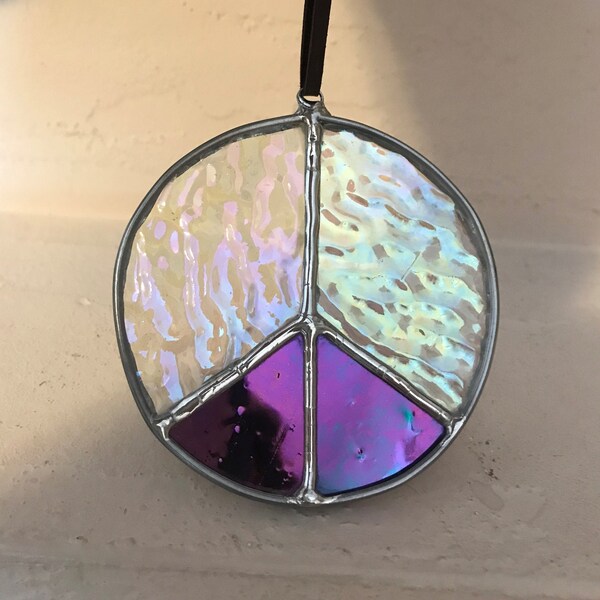 Glass Peace Sign - Etsy