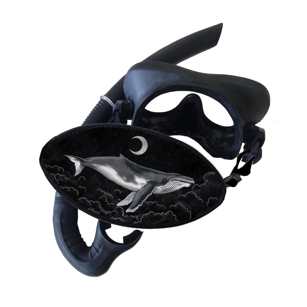 DIVING MASK STRAP - Humpback Whale & Moon Scuba Mask Strap ...