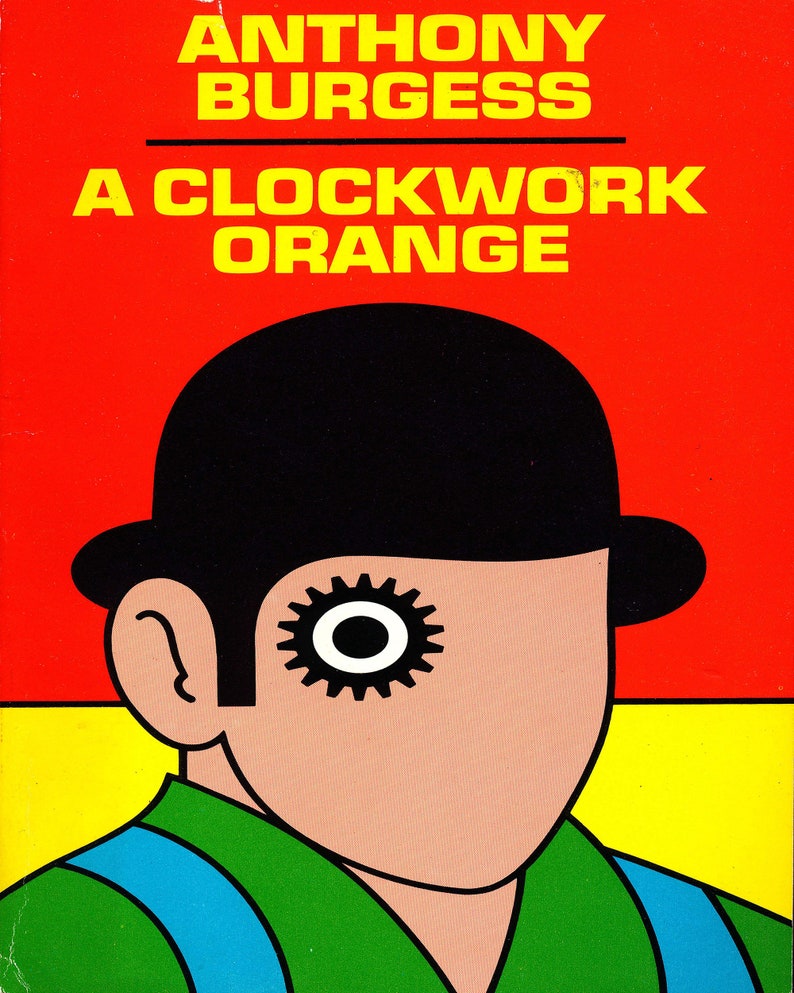 Vintage "a Clockwork Orange" Book Cover Print - Anthony Burgess ...