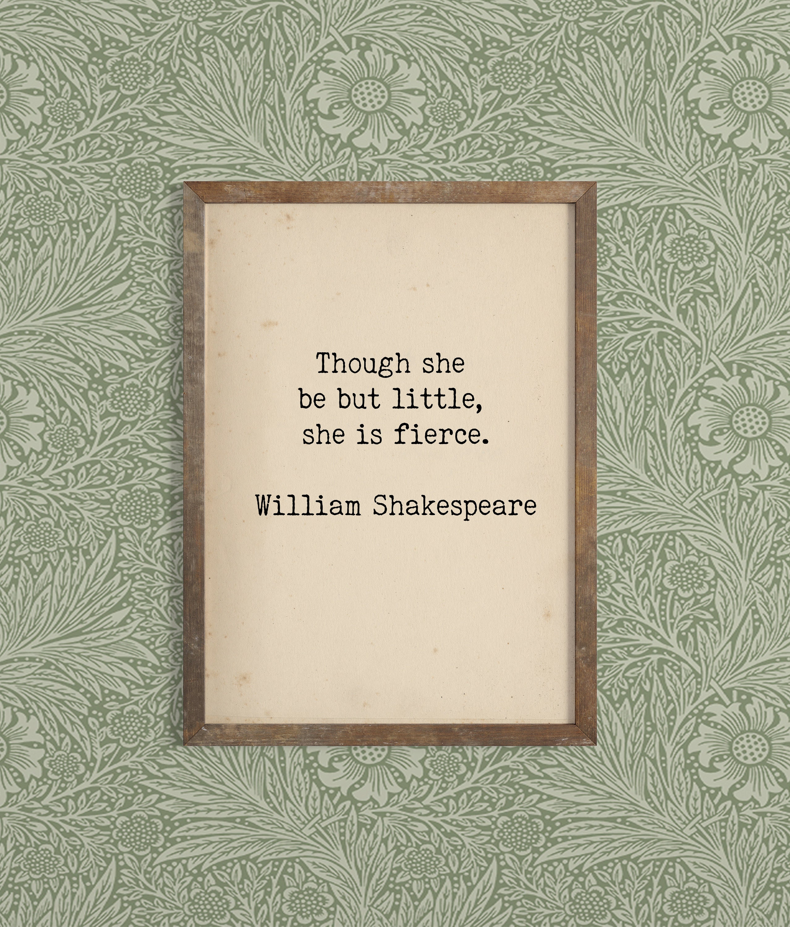 Shakespeare Quote Print – Feminist Art, Fierce Women - Etsy