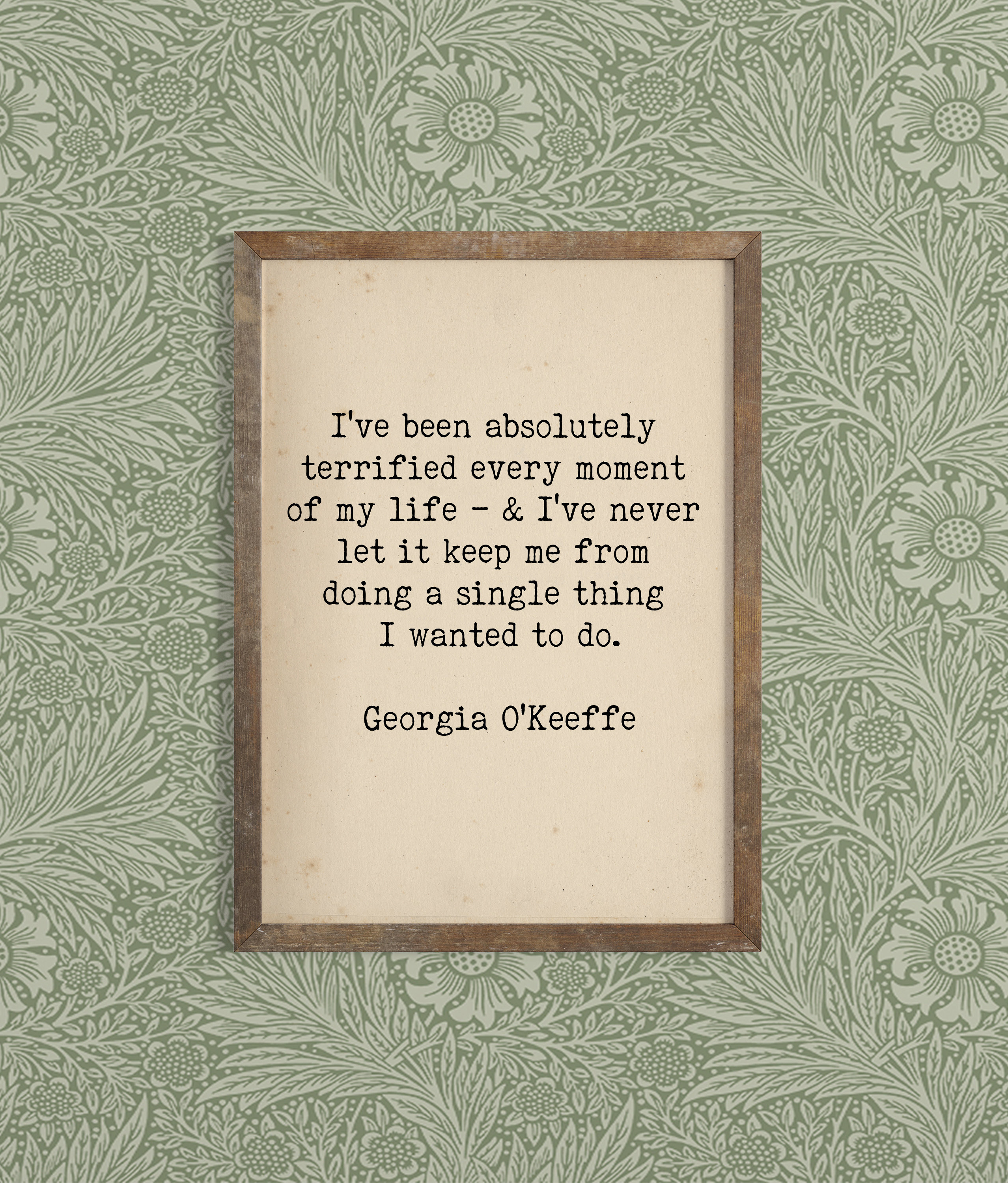 Inspirational Life Quote - Georgia O Keeffe Quote - Art Quote Print ...