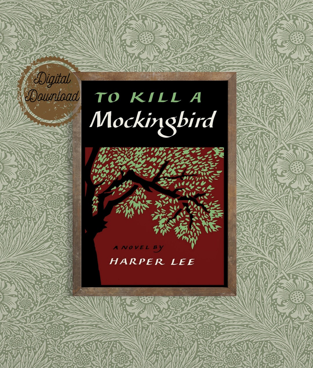 Digital Download - to Kill A Mockingbird Book Cover - Harper Lee Art ...