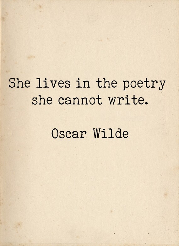 She Lives The Poetry She Cannot Write