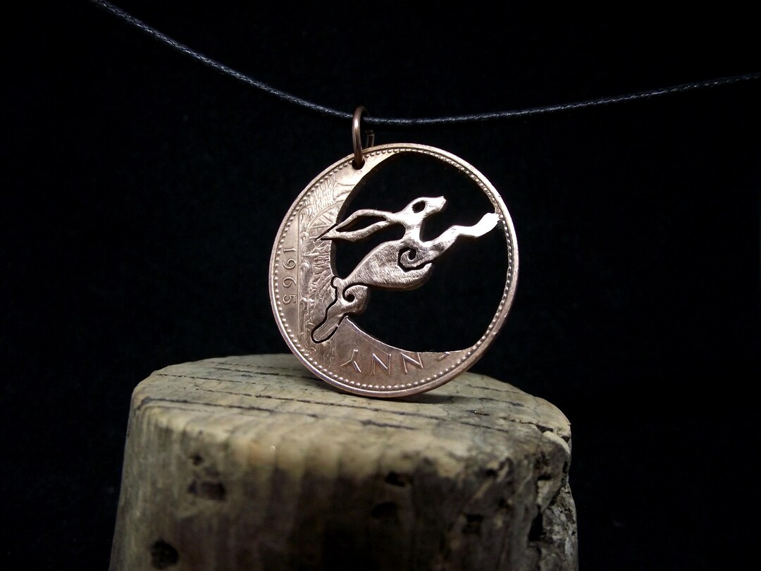 SVODEA 925 Sterling Silver Dragon Celtic Knot Coin Pendant/Fox