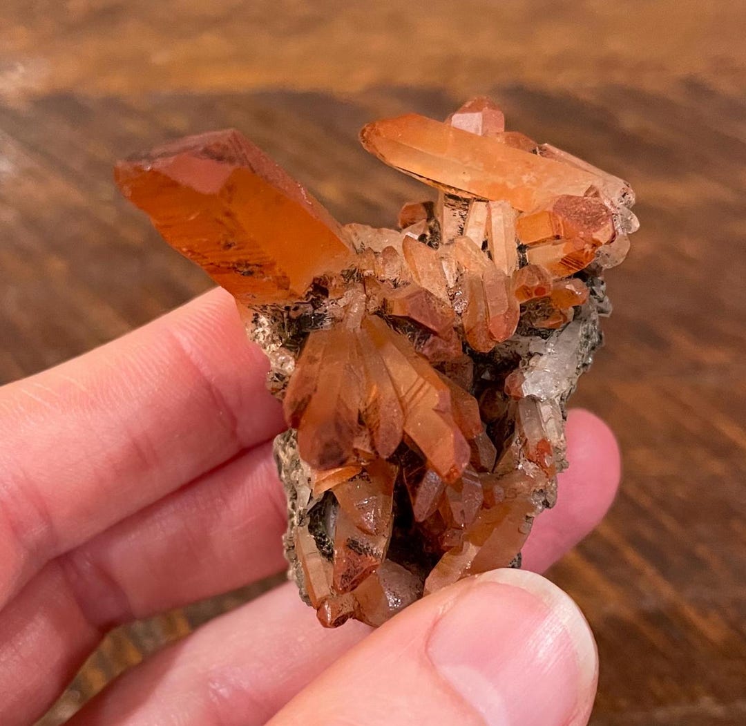 Red Quartz Cluster From Morocco, Natural Red Quartz, Red Quartz Cluster ...