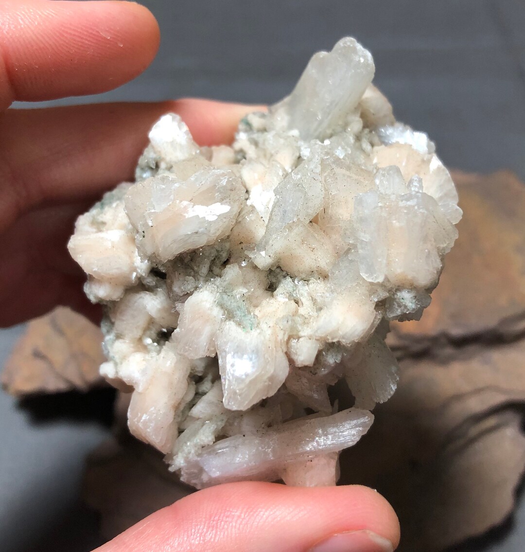 Heulandite and Stilbite Crystal Cluster, Natural Pink Heulandite ...