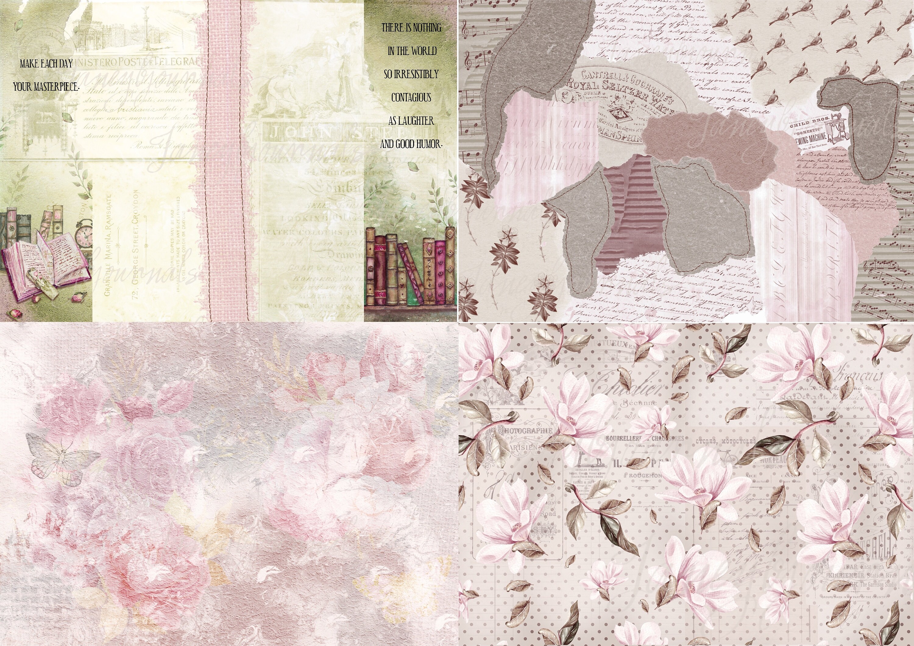 Beautiful Junk Journal Printable Kit A Book is a Dream You - Etsy