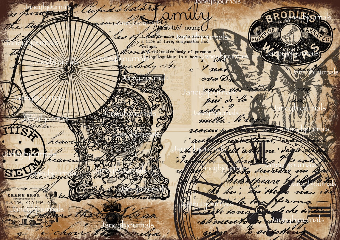 Grungy Collage Junk Journal Printables Instant Download - Etsy